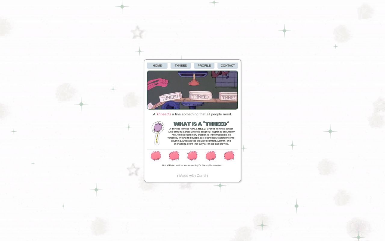 Everybody needs a Thneed!